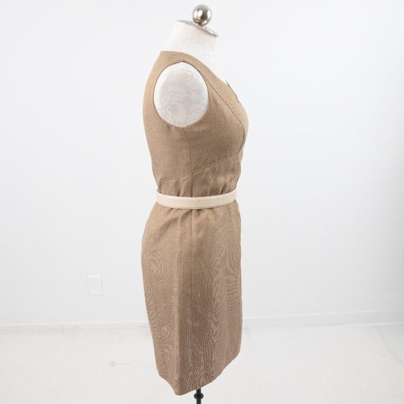 Talbots | Dresses | Talbots Mp Petite Gold Shimmer Aline Short Dress ...